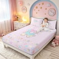 meiyoeat Cute Floral Letter R Bed Sheets for Kids Girls, Pastel Initial ...
