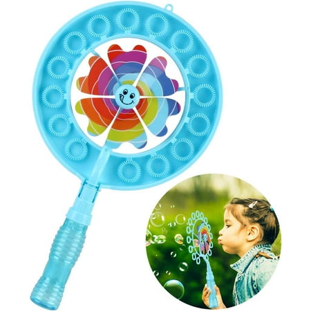 Pinwheel Bubble Wand Set, Wind Spinner Bubble Blowing Toy Windmill ...