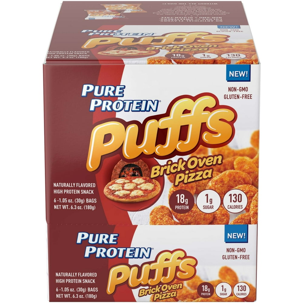 Pure Protein Puffs, Brick Oven Pizza, 1.05 oz, 6 ct 1 ea - Walmart.com ...