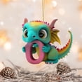 2D flat Dragon Alphabet Letter Hanging Ornament Double Sided Printed ...