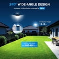 5000W Solar Street Light for Parking Lot Outdoor, Wide Angle IP66 ...