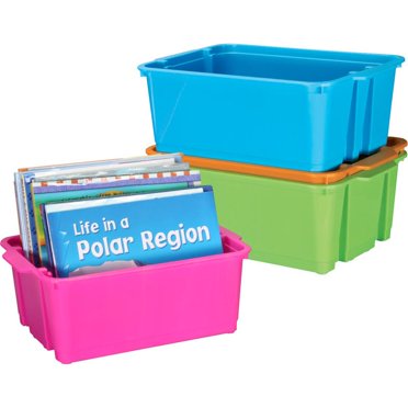 Red Storage Bins - Set of 5 - Walmart.com