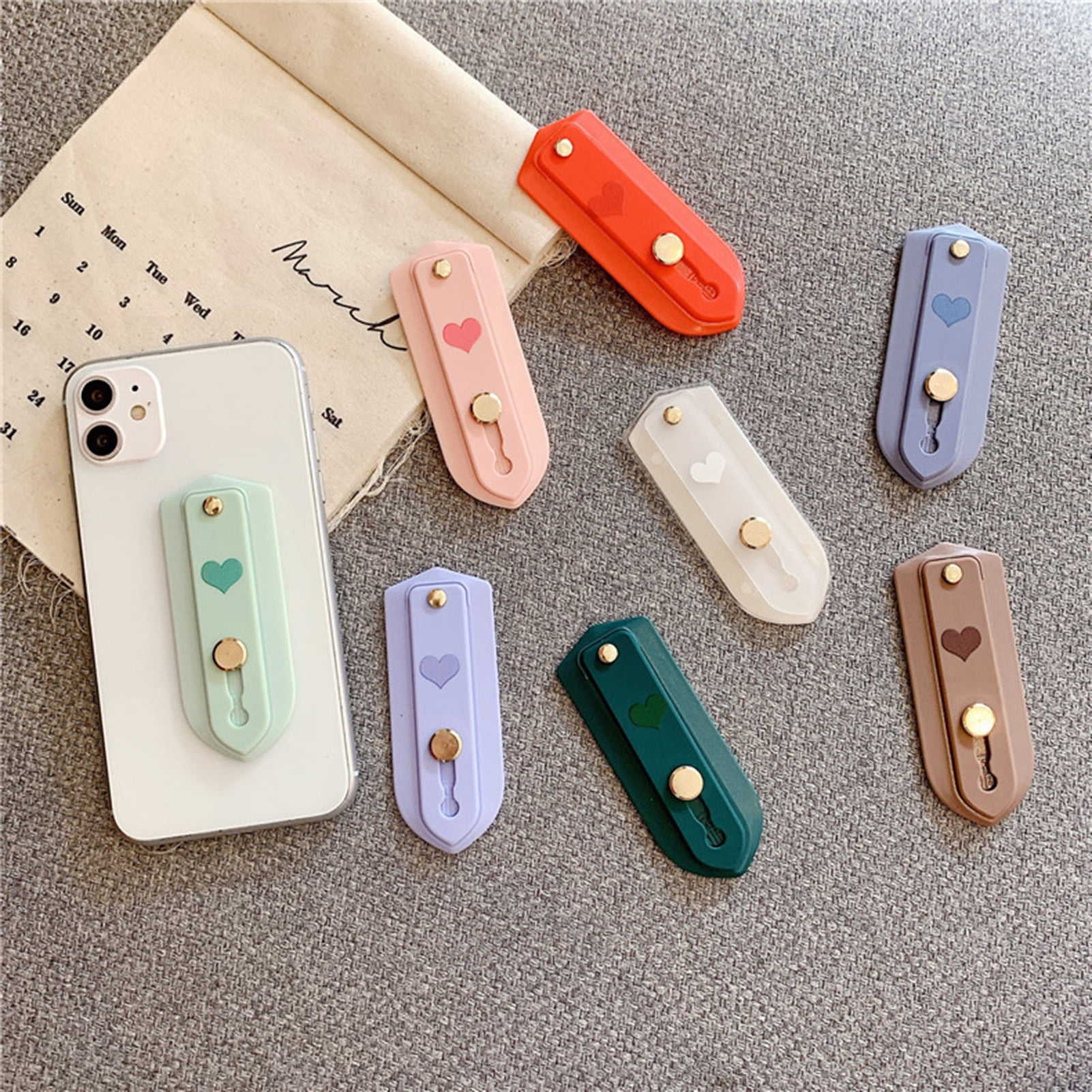 11 Pieces Phone Grip Strap Telescopic Finger Strap Bracket Portable ...