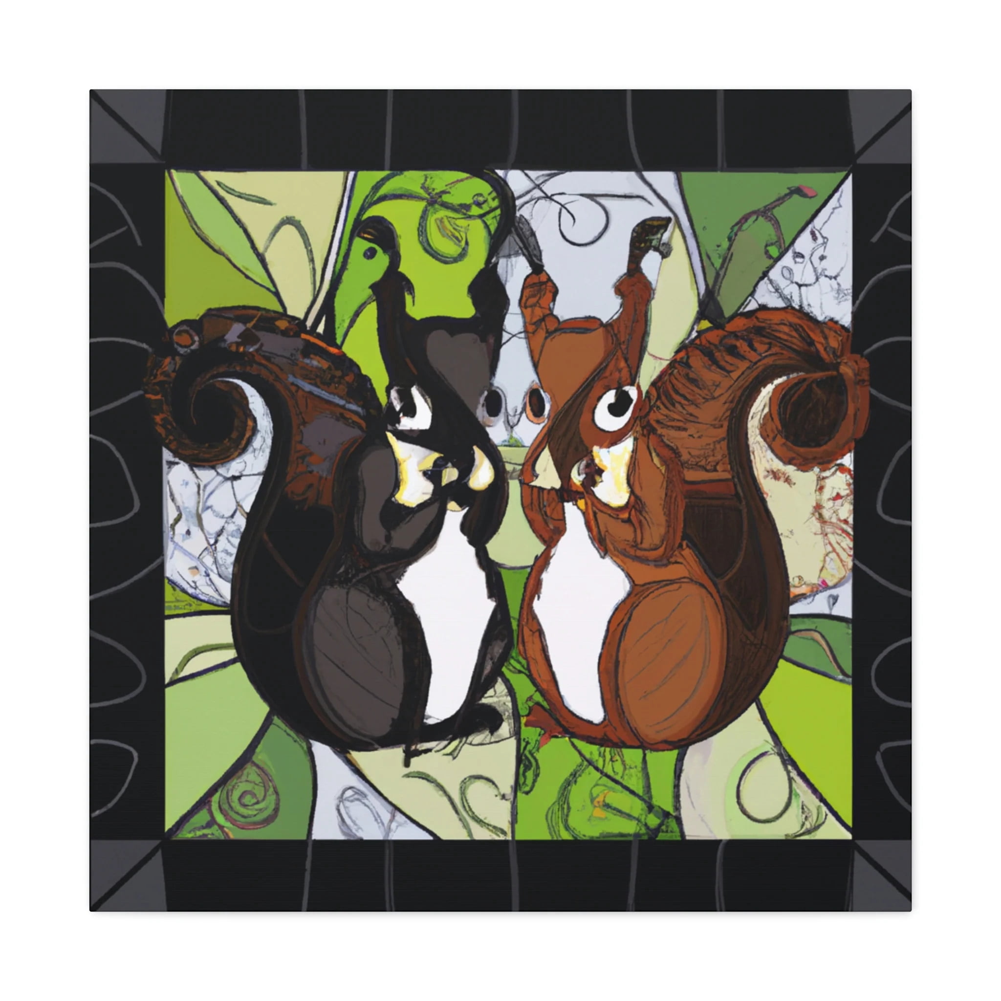Squirrels in Motion - Canvas - Walmart.com