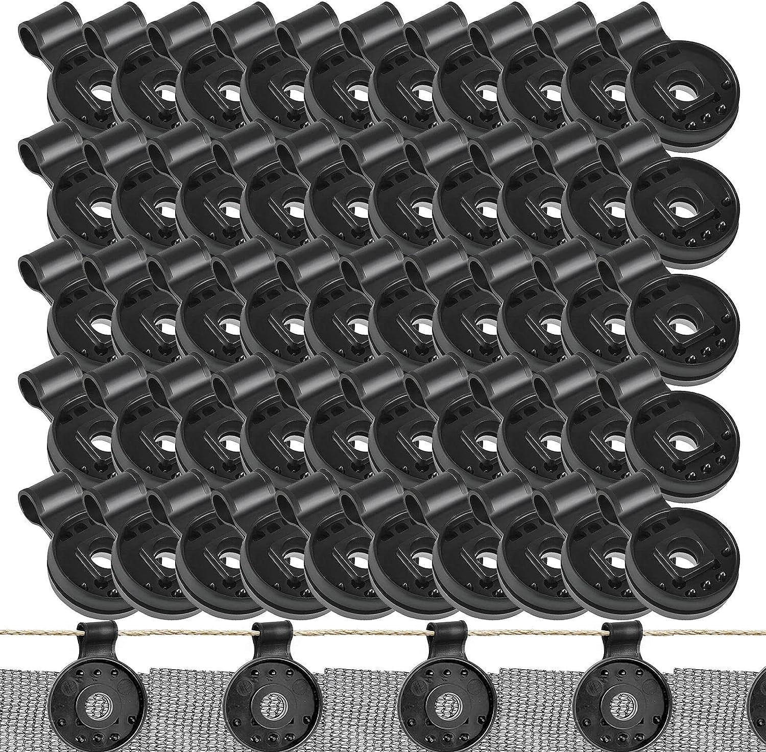 Shade Cloth Heavy Duty Lock Grip | Shade Cloth Pla-stic Clips | Shade ...