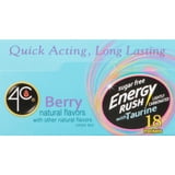 4C Energy Rush Berry Drink Mix, 18 Packets, 4.96 Oz., Sugar Free ...