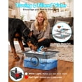 12L Stainless Steel Dog Water Fountain with LED Light and Filtration ...