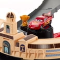 Disney and Pixar Cars NASCAR Lane Change Race Playset with 2 Toy ...