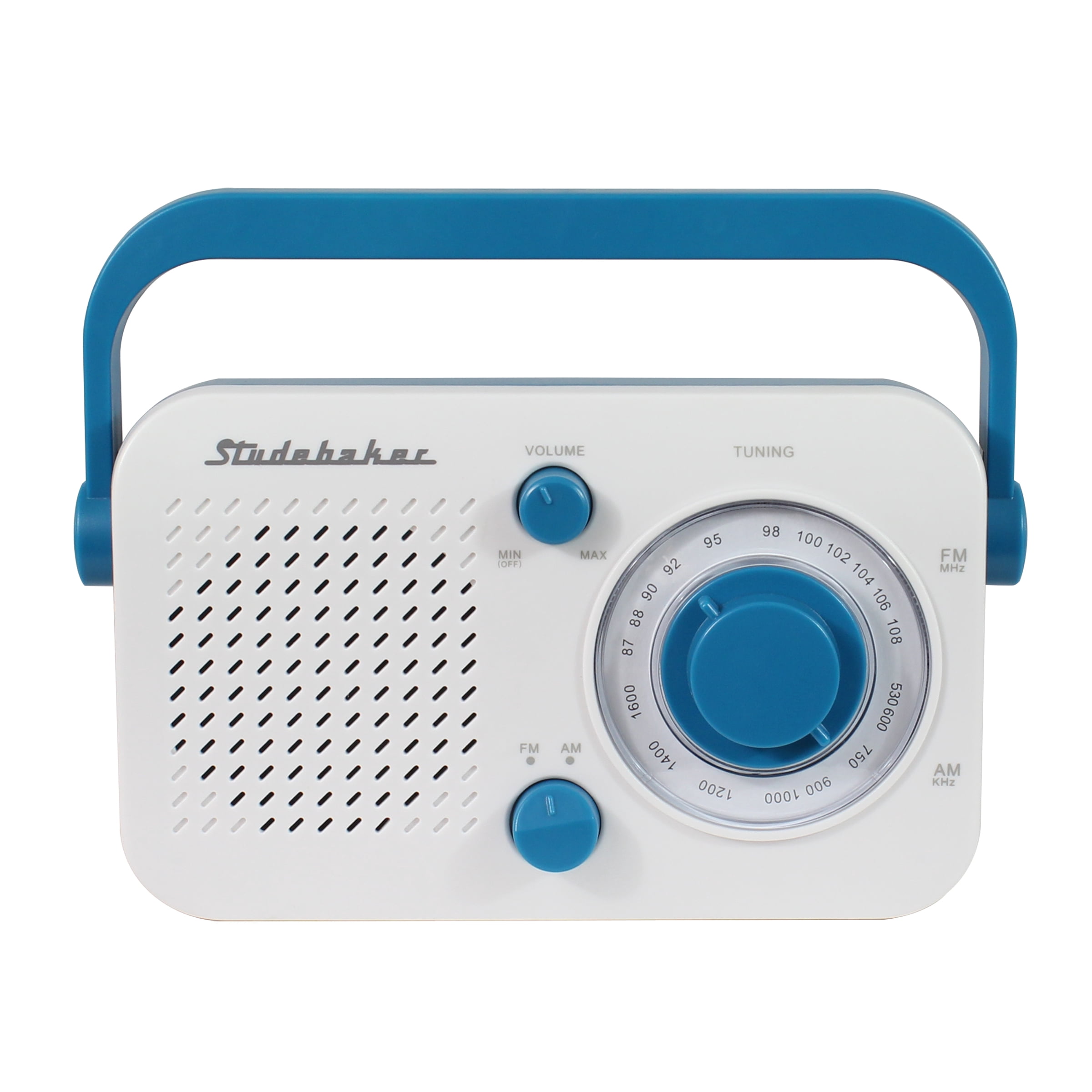 Studebaker Portable AM/FM Radios, White, SB2001WB - Walmart.com