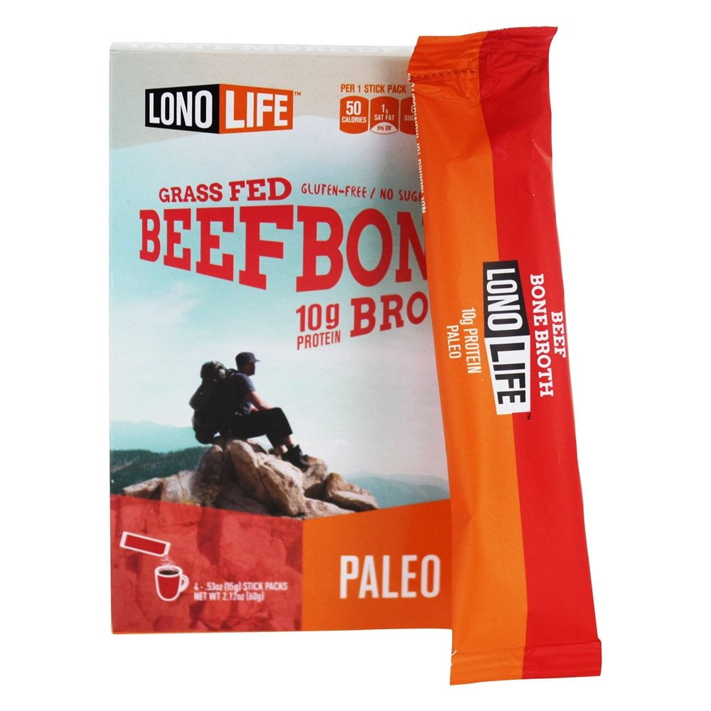 Click here for Lonolife - Grass Fed Paleo Bone Broth Beef - 4 Sti... prices