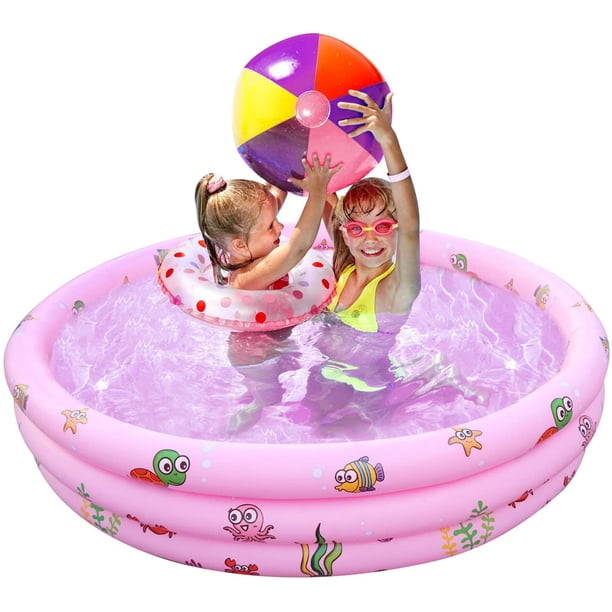 Inflatable Pool,55 inch Kids Pool Above Ground Pool Inflatable Swimming ...