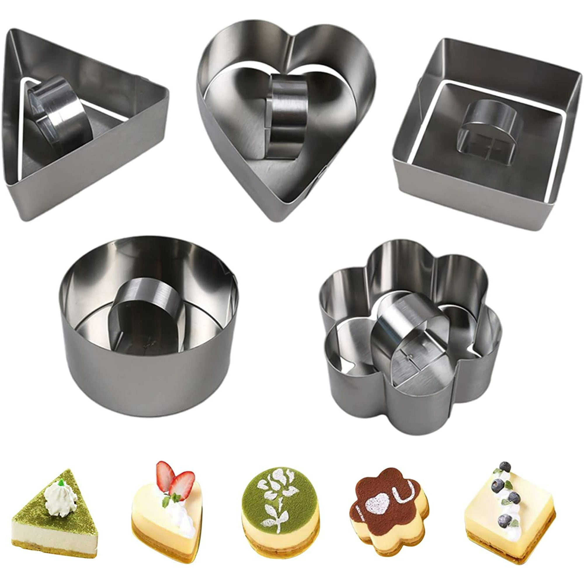 Click here for 5pcs Stainless Steel Cake Ring Mold Set  Stoncel 5... prices
