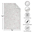 BZSMCE Kitchen Towels Creative Gray Heart Pattern Durable Kitchen Towel ...