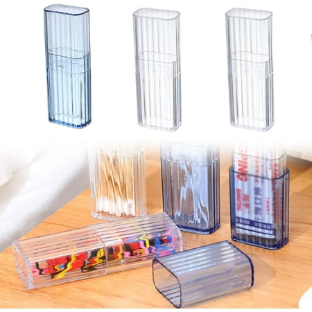 3 Pieces Cotton Swab Organizer,Cotton Swab Holder,Swab Dispensers ...