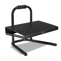 VIVO Black Ergonomic Height Adjustable Standing Foot Rest Relief ...