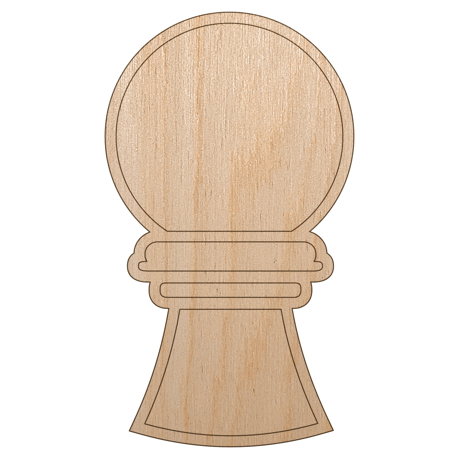 Chess Piece White Pawn Wood Shape Unfinished Piece Cutout Craft DIY ...