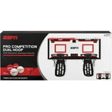 ESPN 2-Player Pro Dual Hoop with LED Scoreboard, Return Ramps, 4 Mini ...
