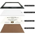 GraduationMall Certificate Documents Diploma Frame Black Real Wood with ...