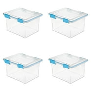 Your Zone Square Stacking Bin Plastic, Gray Flannel, Set of 4 - Walmart.com