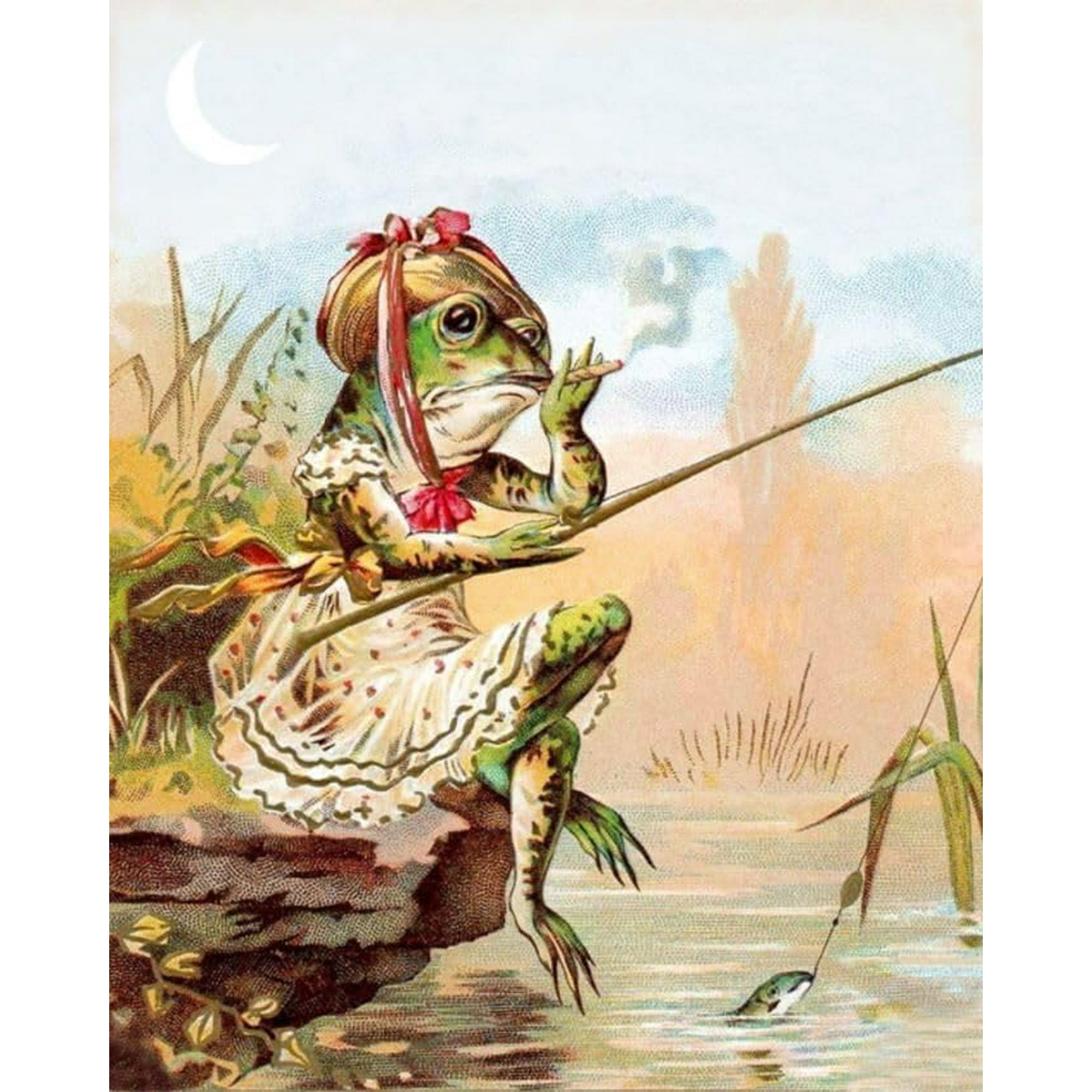 Click here for Wipblak Jigsaw Puzzles Frog Fishing 1000 Piece Jig... prices