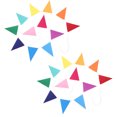 MRLESS 2pcs Carnival Bunting Pennant Banner Birthday Party Decorations ...