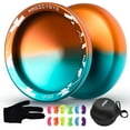 MAGICYOYO Professional Unresponsive Yoyo V10 Blue Orange- Finger Spin ...
