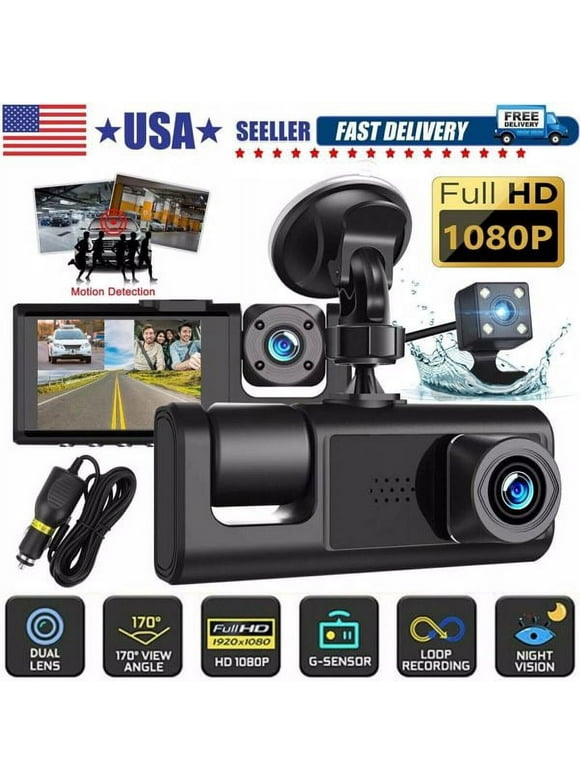 3 Channel Dash Cams in Dash Cam Features - Walmart.com
