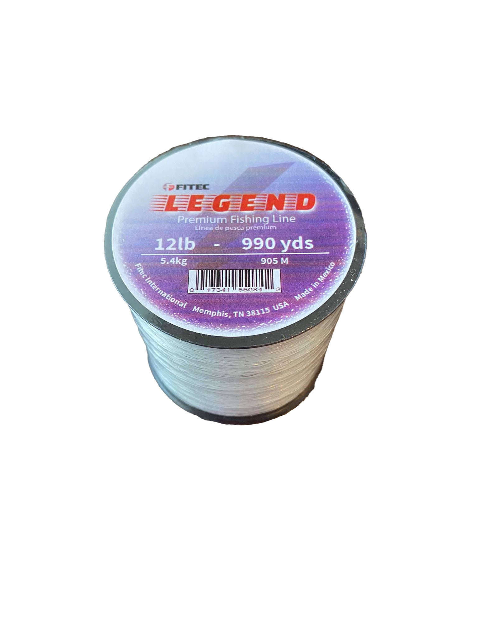 Legend 12 lb. Monofilament Premium Fishing Line, Clear, 990 yd ...