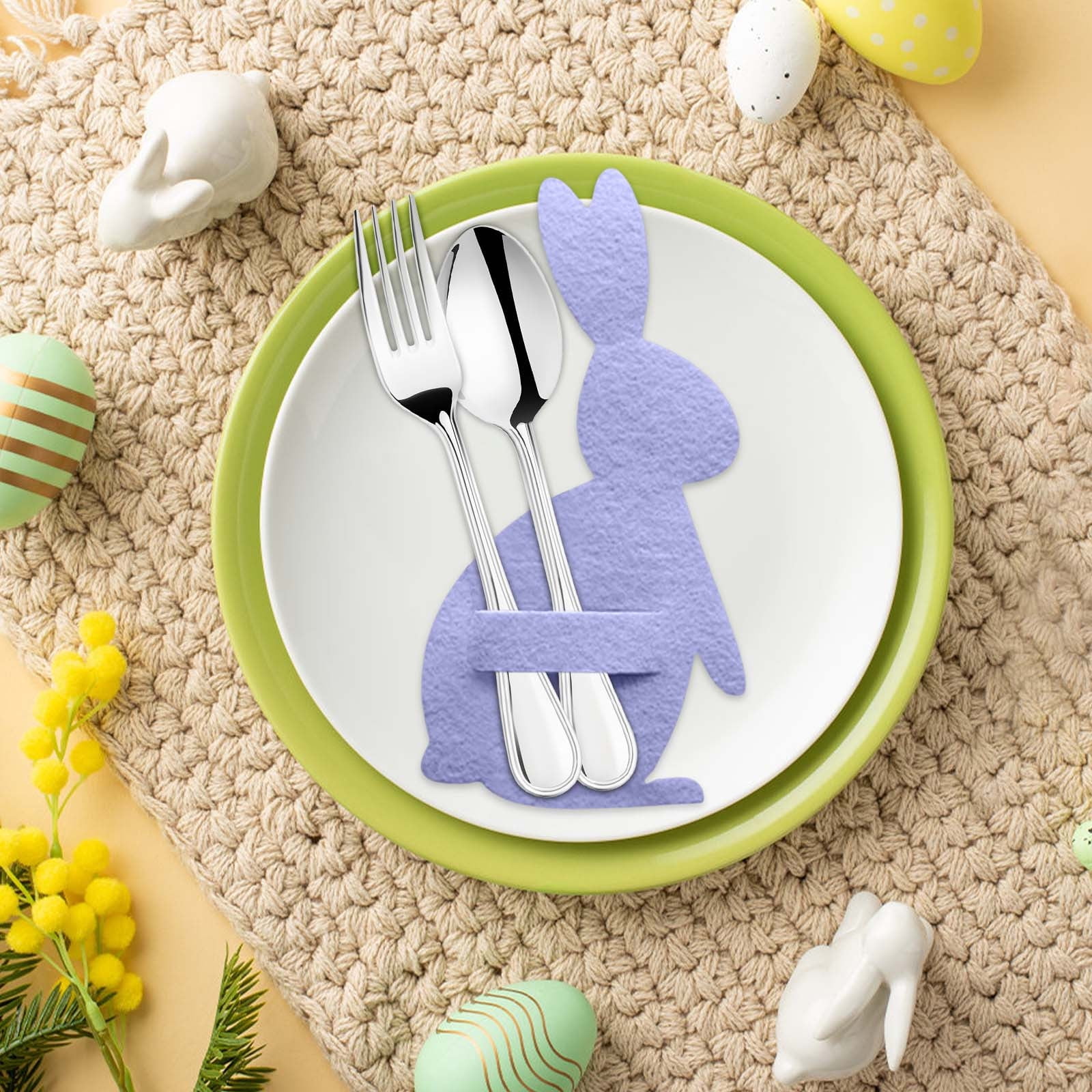 Click here for Iumwxz Easter Bunny Cutlery Set 4 Easter Bunny Cut... prices