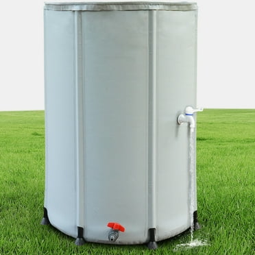 Algreen Athena 50 Gallon Outdoor Rain Water Collection Drum with Spigot ...