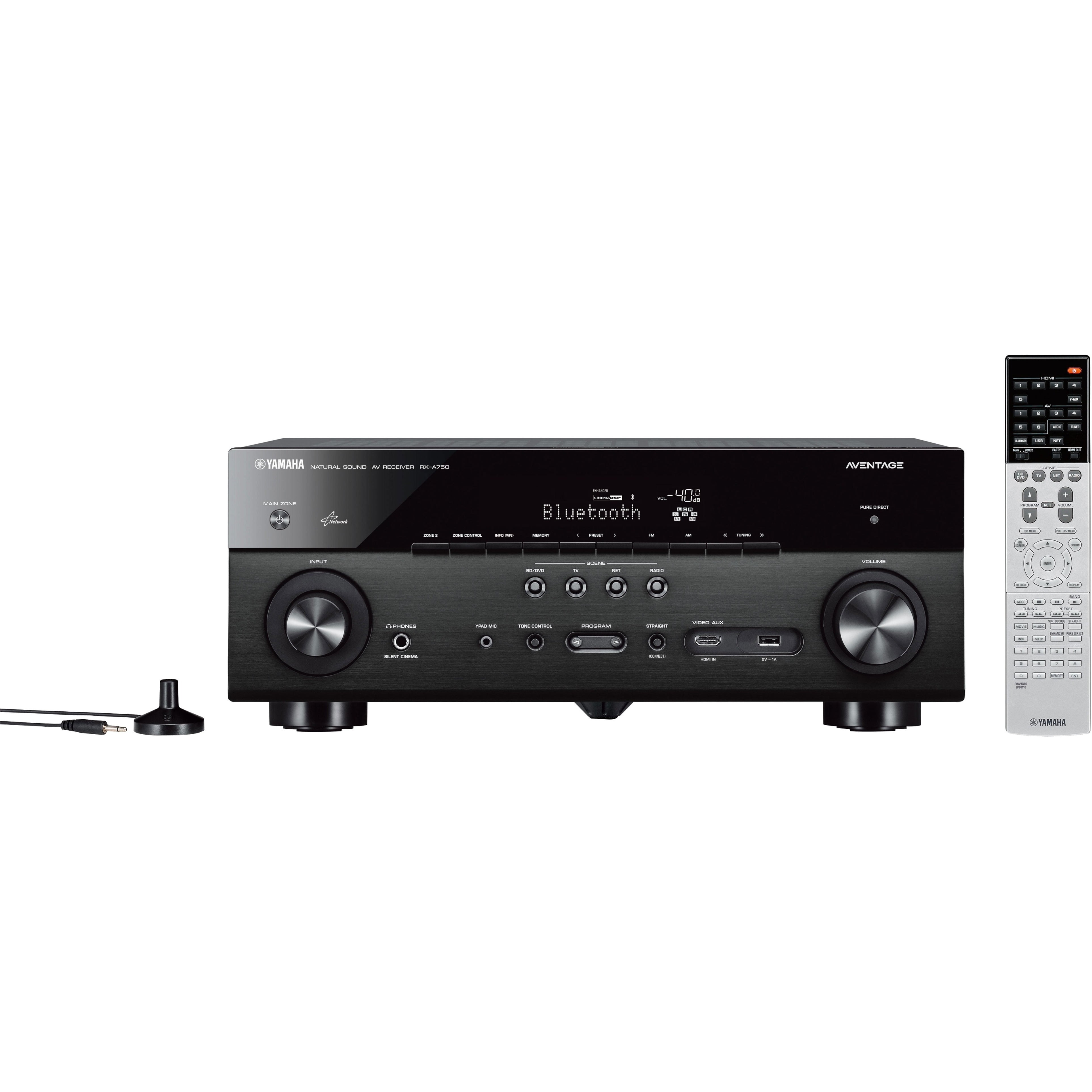 Yamaha AVENTAGE RX-A750 3D A/V Receiver, 7.2 Channel, Black - Walmart.com