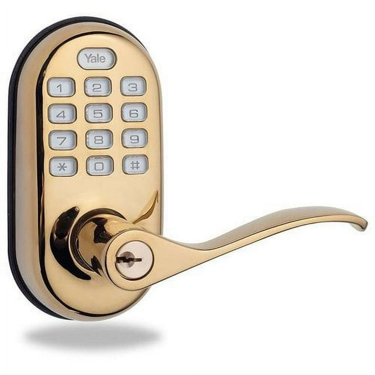 Yale Zwave Real Living Keyless Push Button Lever Lock Yale Real Living