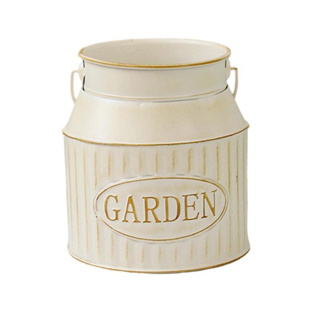 Bucket Decorative French Dried Flower Bucket Portable with Handles ...