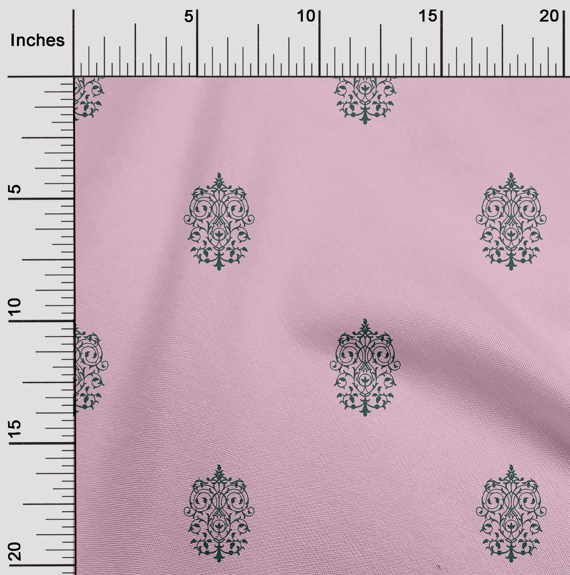 oneOone Silk Tabby Blush Pink Fabric Ethnic Block Fabric For Sewing ...