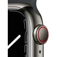 Restored Apple Watch Series 7 (GPS + Cellular 4G LTE, 41mm) Graphite Stainless Steel Case with ...