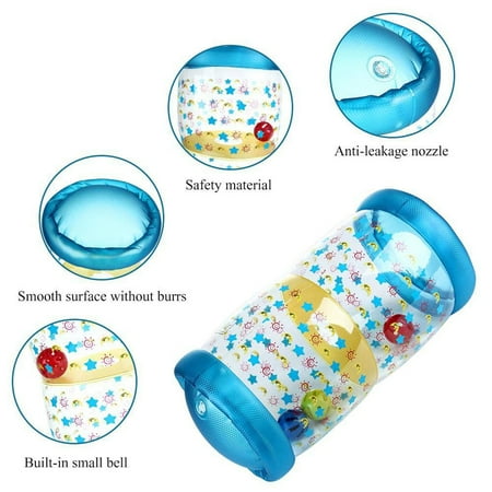 Inflatable Baby Roller Toy With Colorful Ball Baby Crawling Auxiliary ...