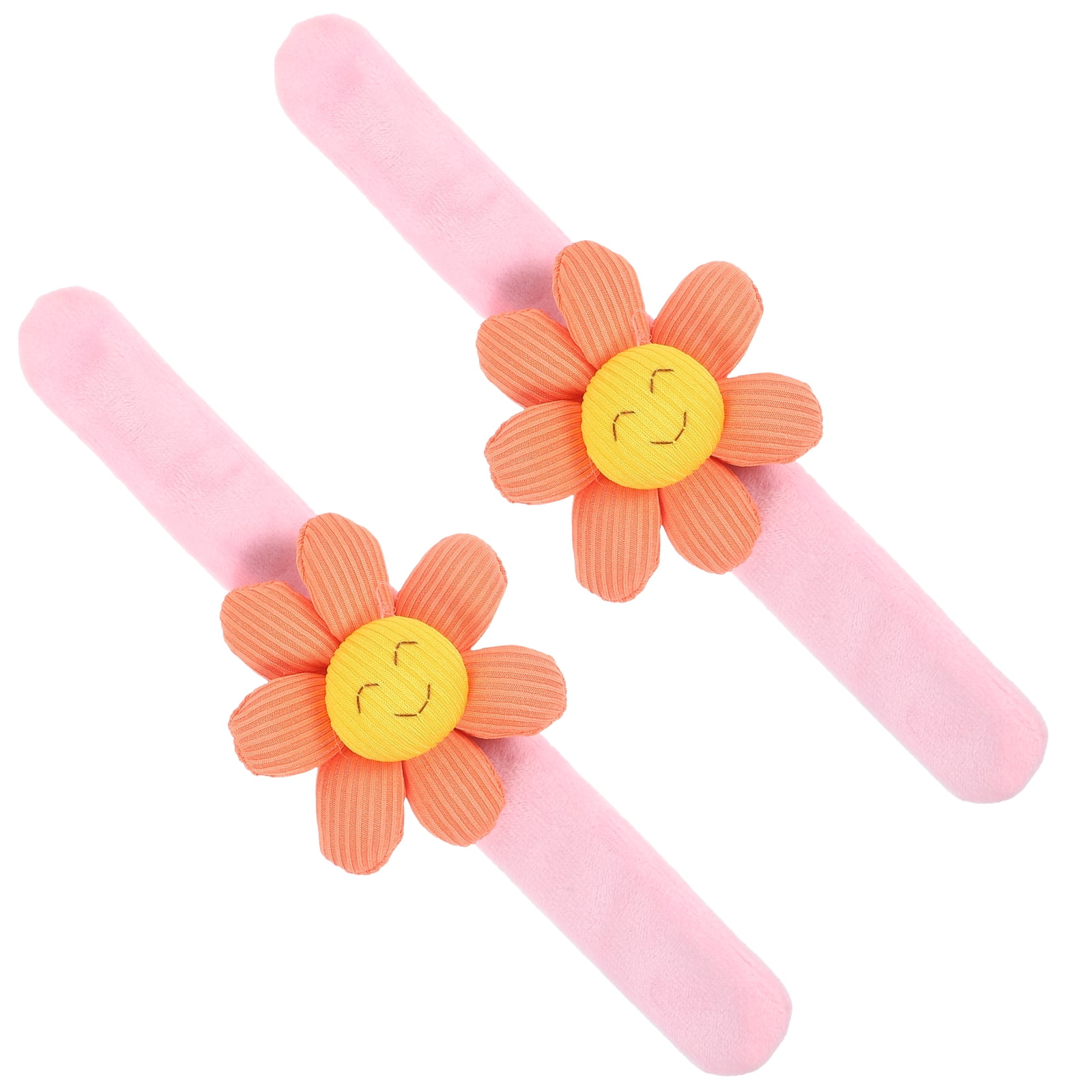 Click here for Oakleem 2pcs Flower Slap Wrist Bracelet Cartoon Hu... prices