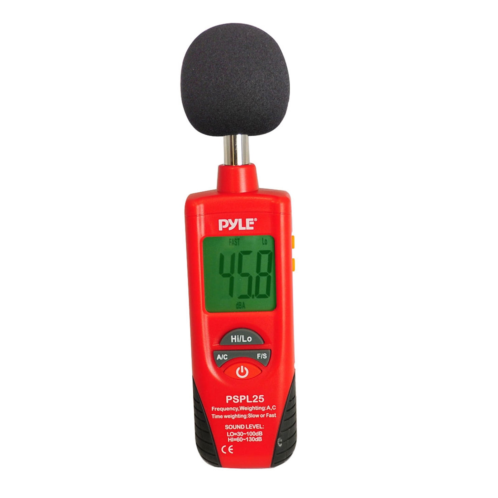 Pyle Sound Level Meter with A and C Frequency Weighting - Walmart.com ...