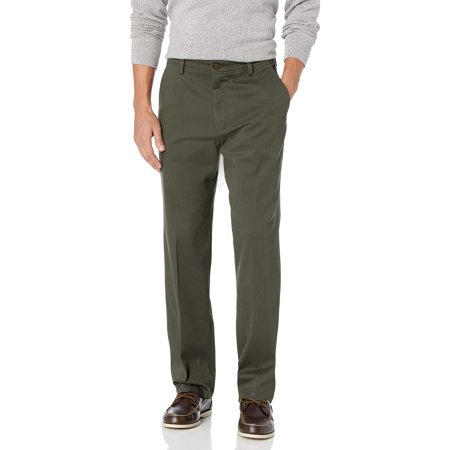Dockers Easy Khaki D3 Classic-Fit Flat-Front Pant, Olive Grove, 33 32 ...