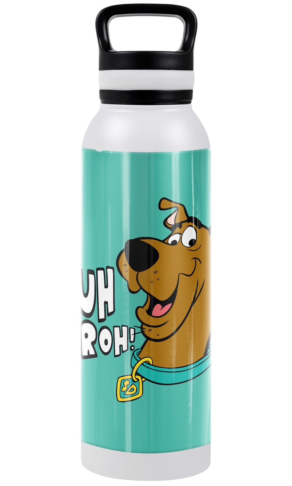 Scooby Doo! Official Ruh Roh Face Pattern 24 oz Insulated Canteen Water ...