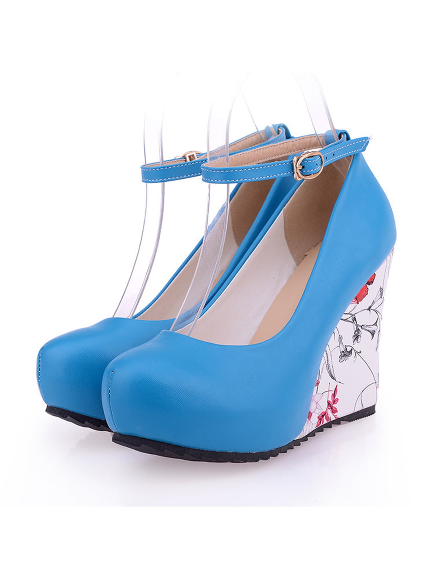Light Blue Wedges Shoes