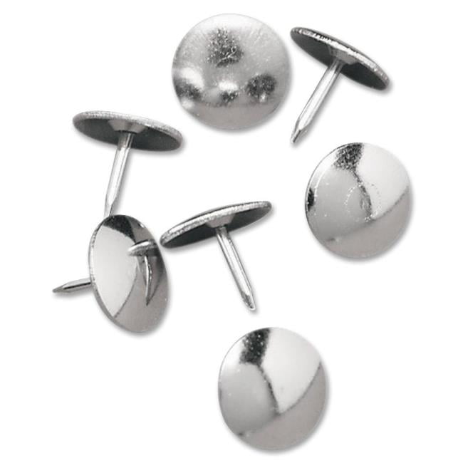 0 5 In Steel Head Thumb Tacks Silver