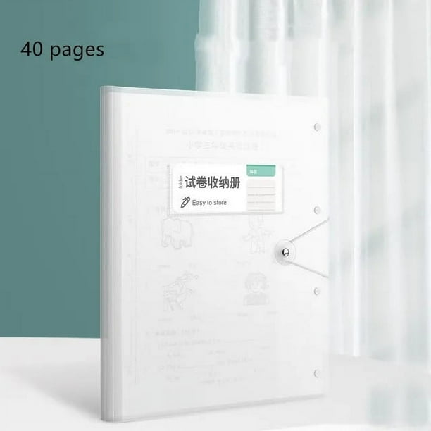A3 File Bag Student Exam Paper Sorting Storage Booklet High Capacity ...