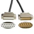 DB25 RS232 25Pin Male Female Port Cable 26AWG Tinned Double Shielded ...