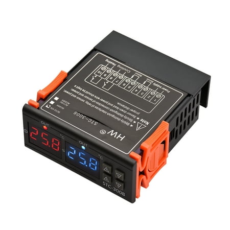 Digital Temperature Controller STC-3008 Intelligent Two-Way Temperature ...