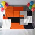 Burnt Orange Red Black Backdrop for Photography,Fabric Photo Background ...