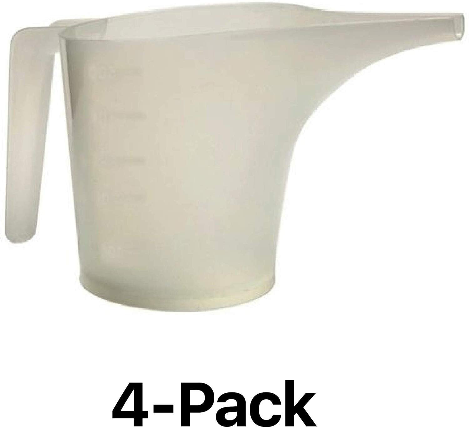 Norpro 2-Cup Measuring Funnel Pitcher Translucent White Batter Pouring ...