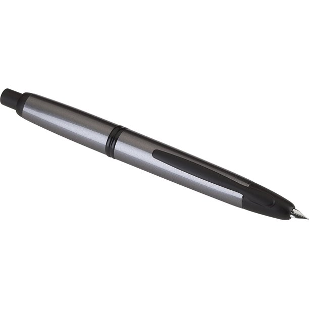 Pilot Retractable Fountain Pen, Gun Metal Gray with Matte Black, Blue ...