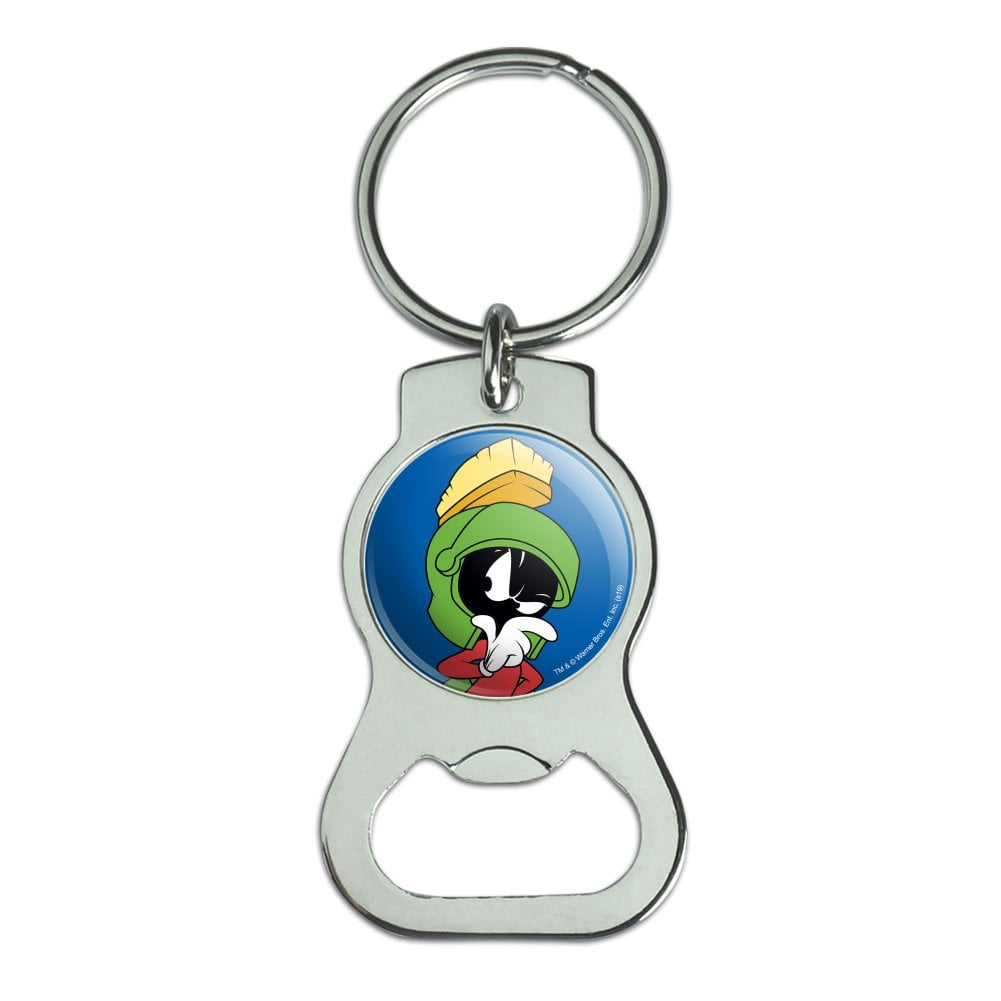Looney Tunes Marvin The Martian Keychain with Bottle Cap Opener ...