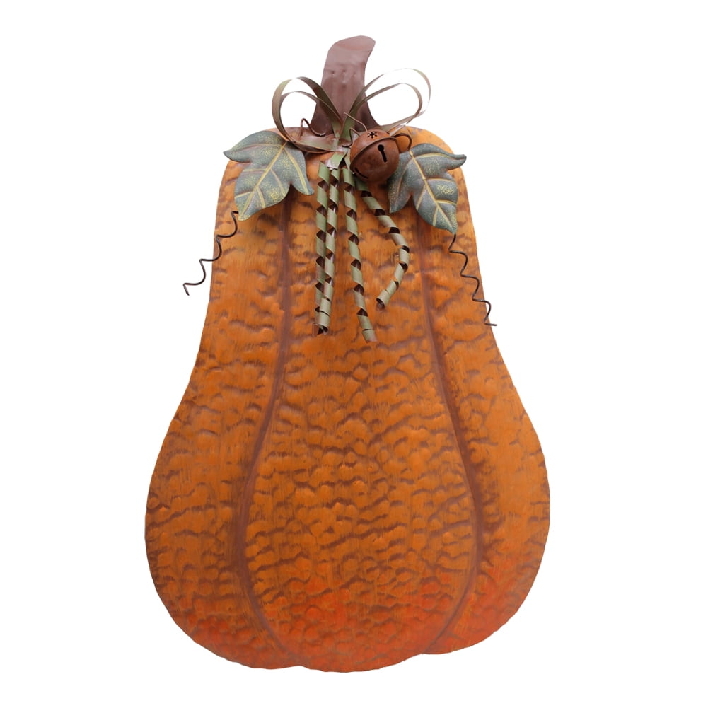 Metal Pumpkin Fall Harvest Decor Free Standing Pumpkin Centerpiece for ...
